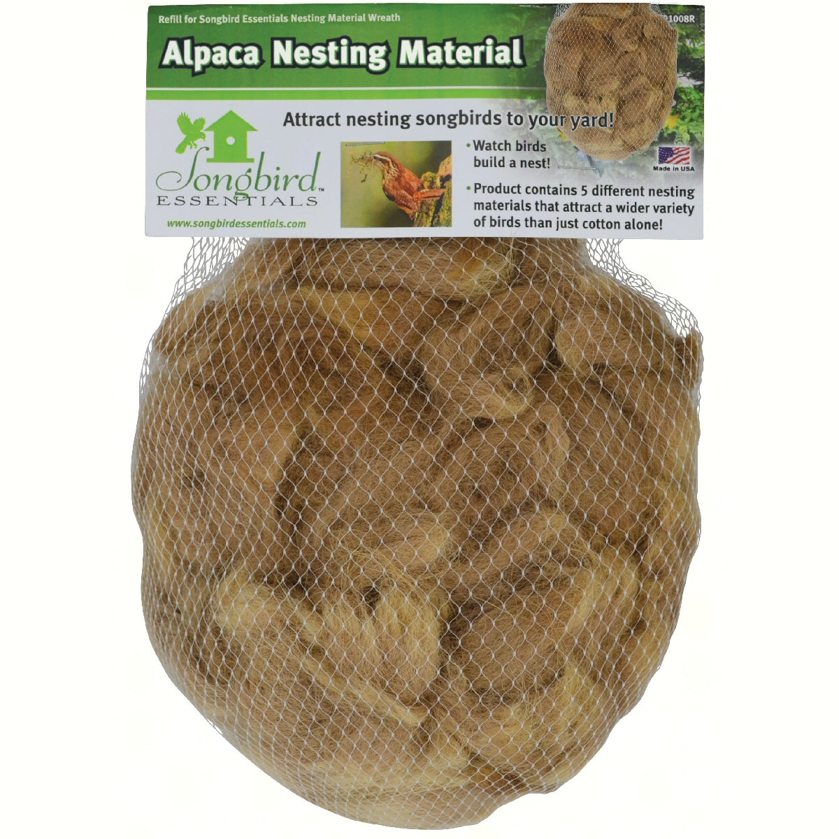 Alpaca Nesting Material Mesh Bag | Momma's Home Store