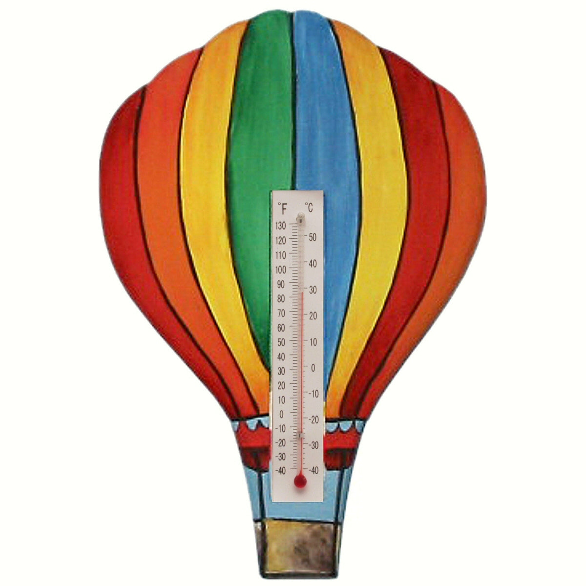 Hot Air Balloon 2 Window Thermometer Small | Momma's Home Store