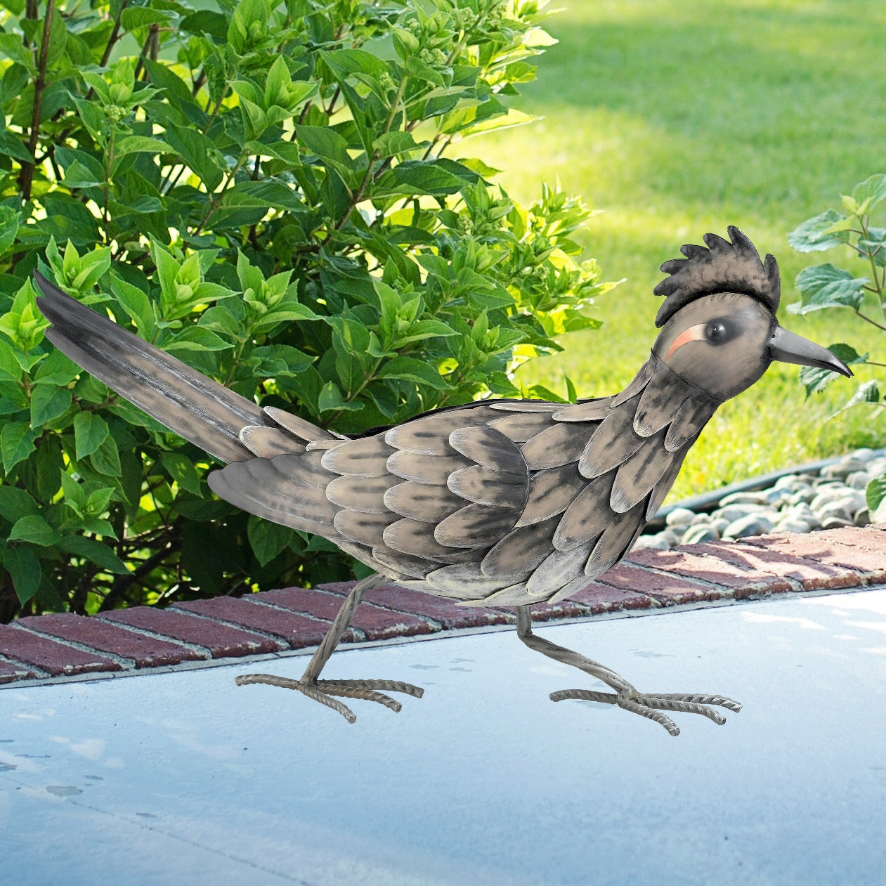 Roadrunner Metal Garden Sculpture 18 inch | Momma's Home Store